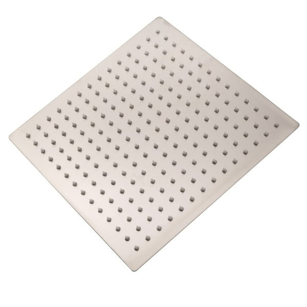 Logmey 12 Inch Rainfall Shower Head Solid Square Ultra Thin 304 ... Logmey 12 Inch Rainfall Shower Head Solid Square Ultra Thin 304 ...